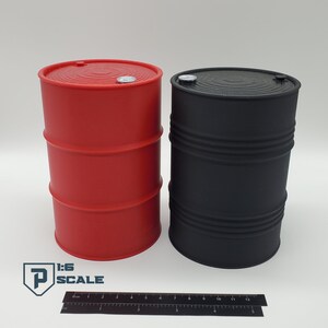 1:6 Scale Oil Drum 55 Gallon Barrel Replica 3D Printed Miniature ...