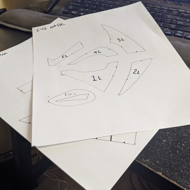 Nightwing Mask Template - Etsy