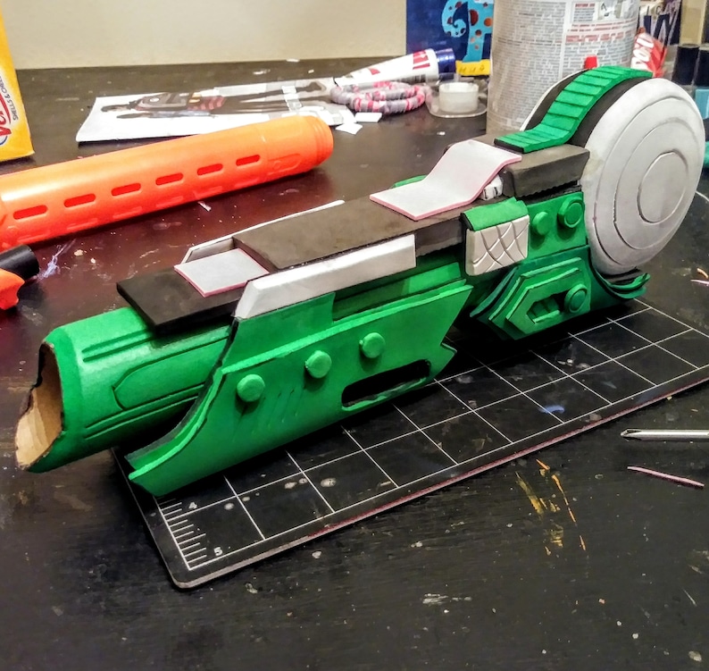 Predator shoulder cannon digital jpeg patterns | Etsy