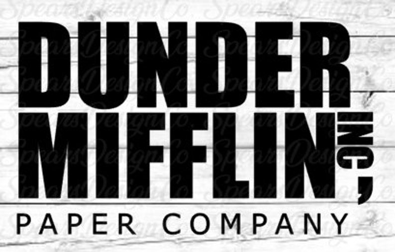 Dunder Mifflin-the Office-svg-jpeg-pdf-instant Download - Etsy