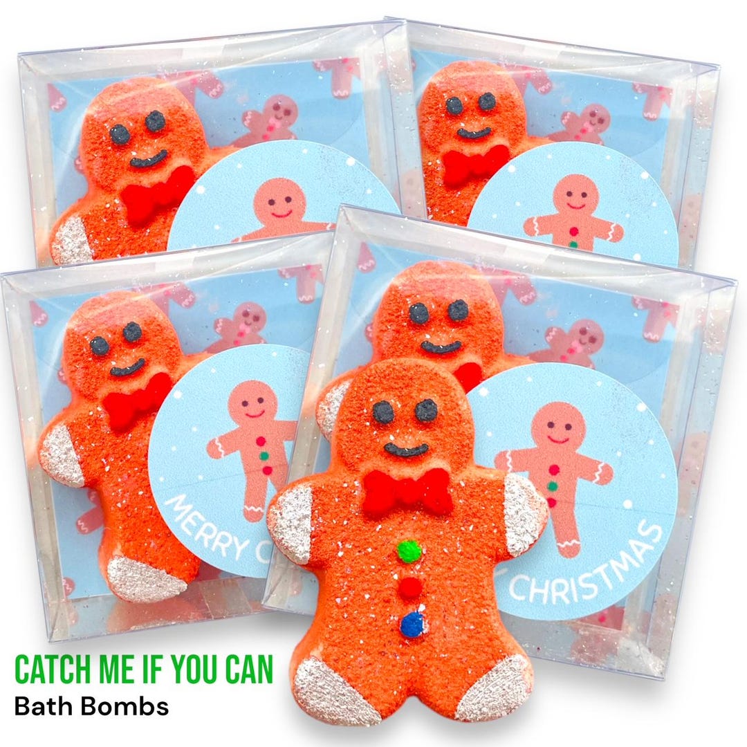 Catch Me If You Can Gingerbread Man Stocking Mini Bath Fizzes, Bath ...
