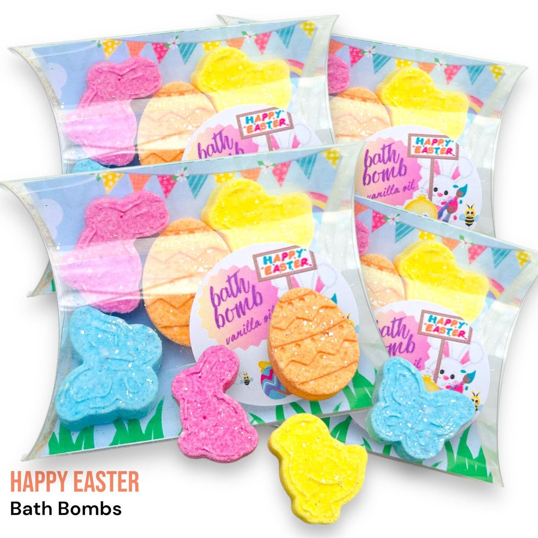 Happy Easter, Spring, Mini Bath Bomb, Party Favours - Etsy UK
