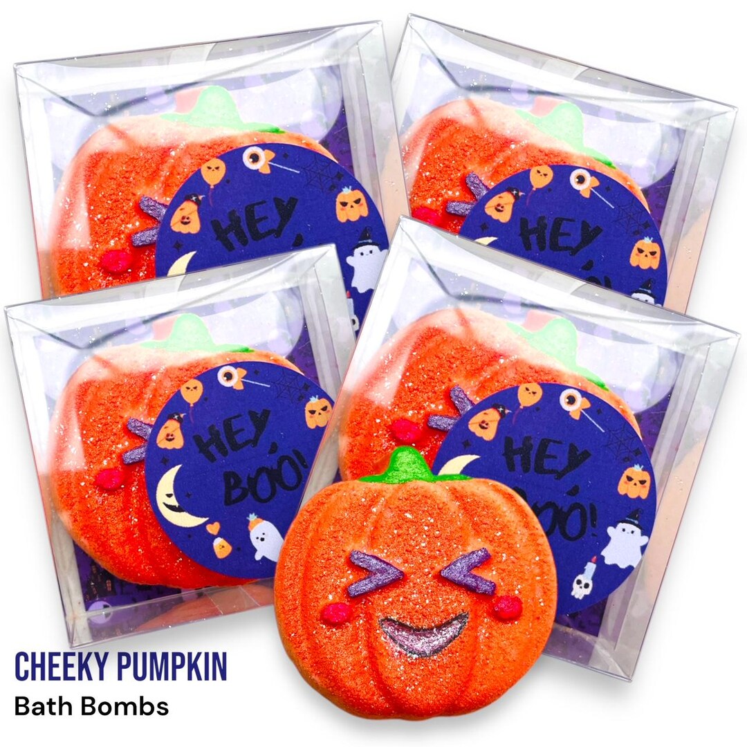 Cheeky Pumpkin Bath Bomb, Party Favours - Etsy