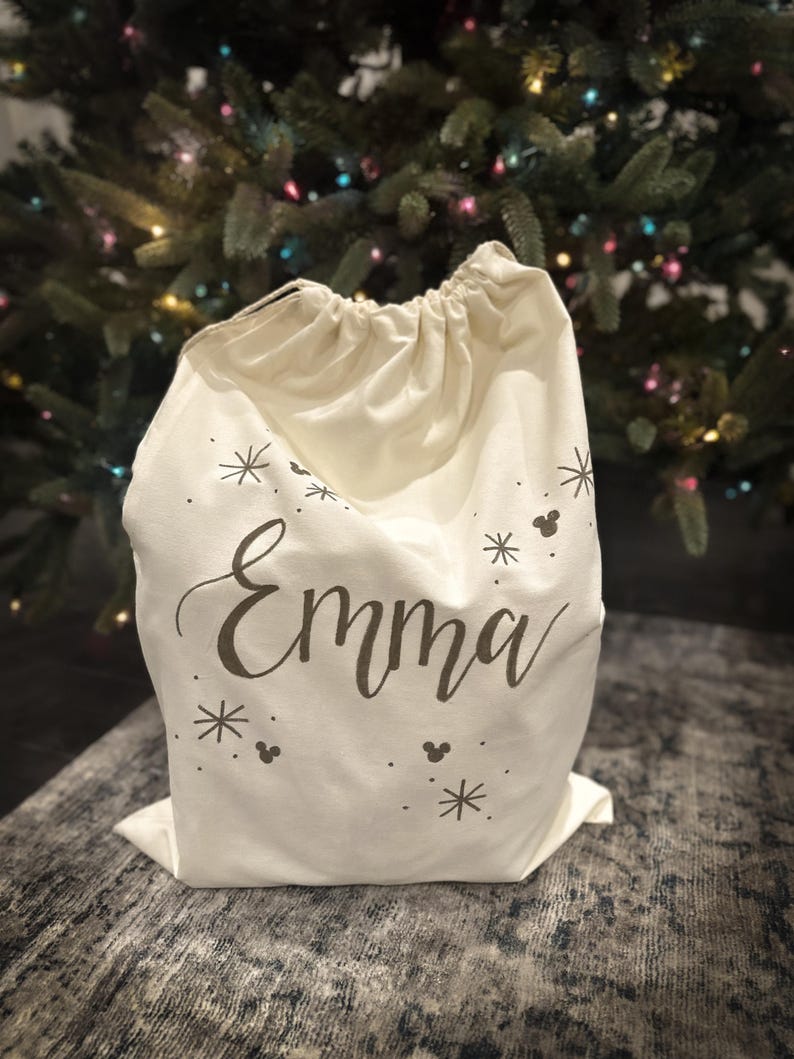 Personalized Christmas Santa Sack, Custom Name Santa Sack, Christmas ...