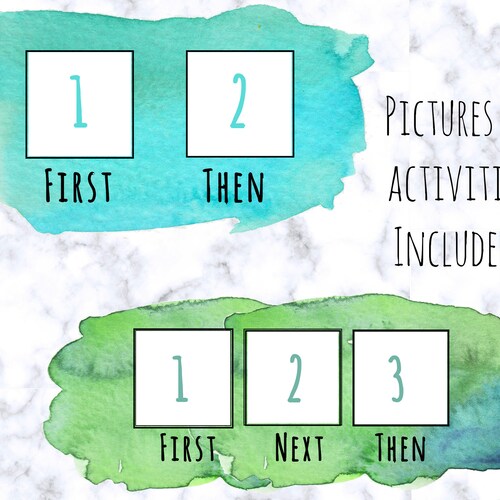 First-then Board With Pictures of Rewards Included PRINTABLE - Etsy