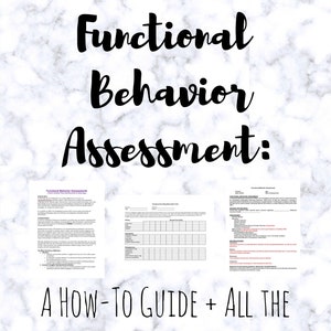 Functional Behavior Assessment [FBA] for Special Education Teachers and ...
