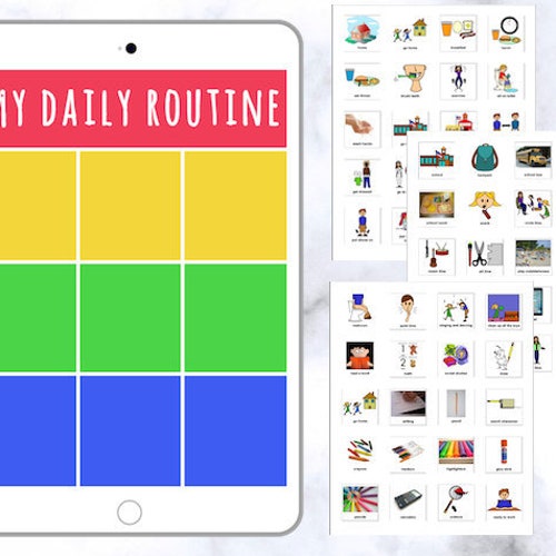 Daily Visual Schedule Cards PRINTABLE Visual Aids for - Etsy