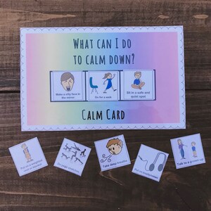 Calm Card Kit [PRINTABLE] for Sensory Processing, Autism, and Behavior ...