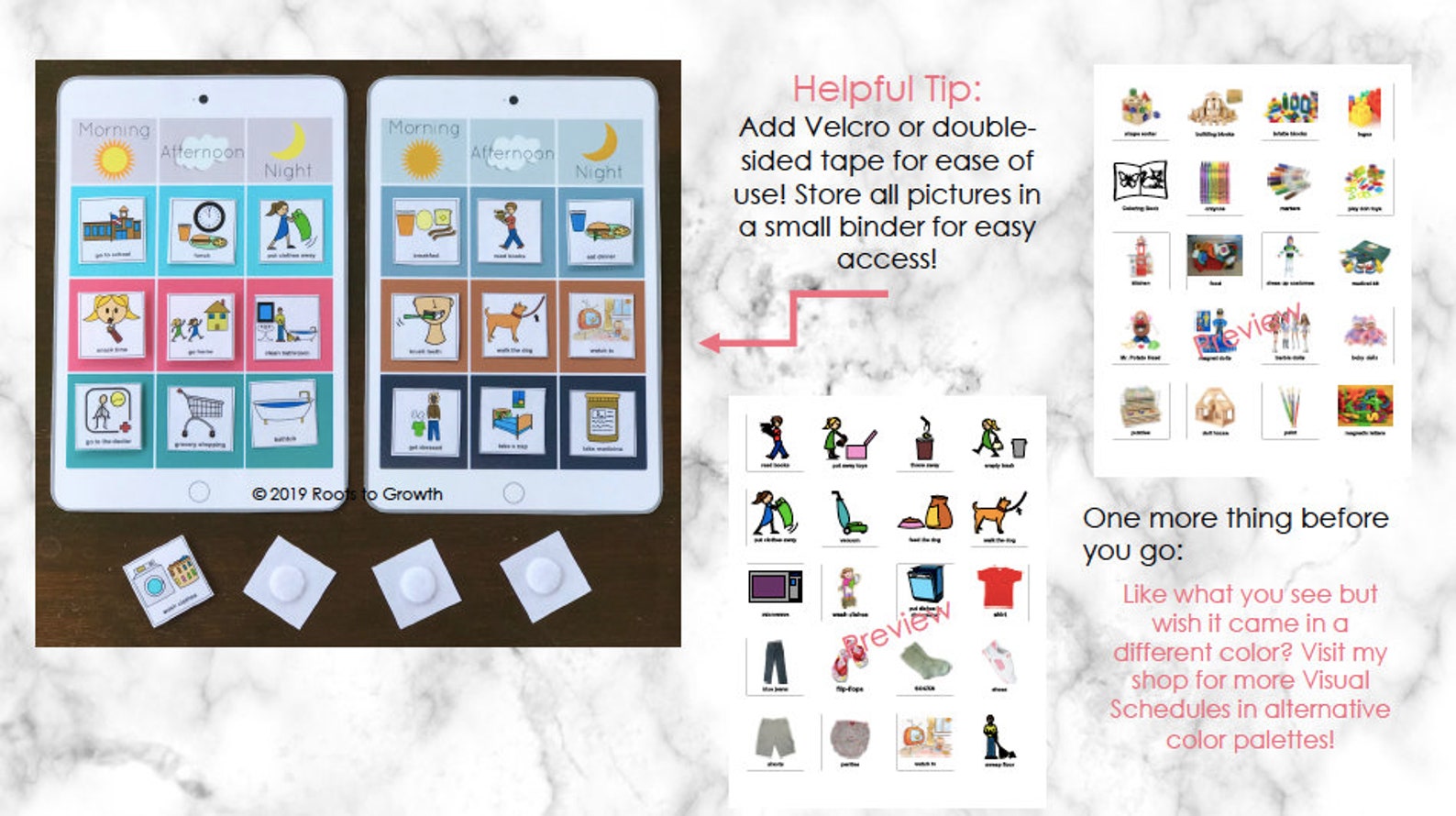 Visual Schedule Printable BUNDLE With PECS Divided by Time of Day ...