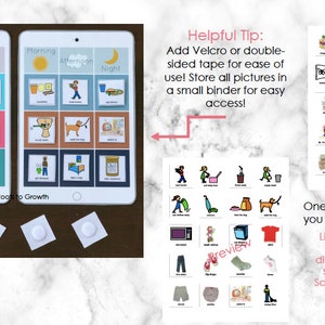 Visual Schedule Printable BUNDLE With PECS Divided by Time of Day ...