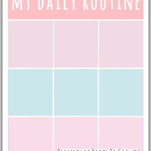 Daily Visual Schedule Cards [pastel PRINTABLE] Visual Aids for Behavior ...