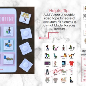 Daily Visual Schedule Cards [pastel PRINTABLE] Visual Aids for Behavior ...