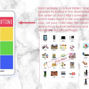 Daily Visual Schedule Cards [PRINTABLE] Visual Aids for Behavior ...