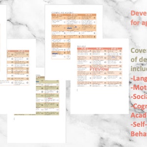 Developmental Milestones Checklist for MTSS, RTI, Special Education ...