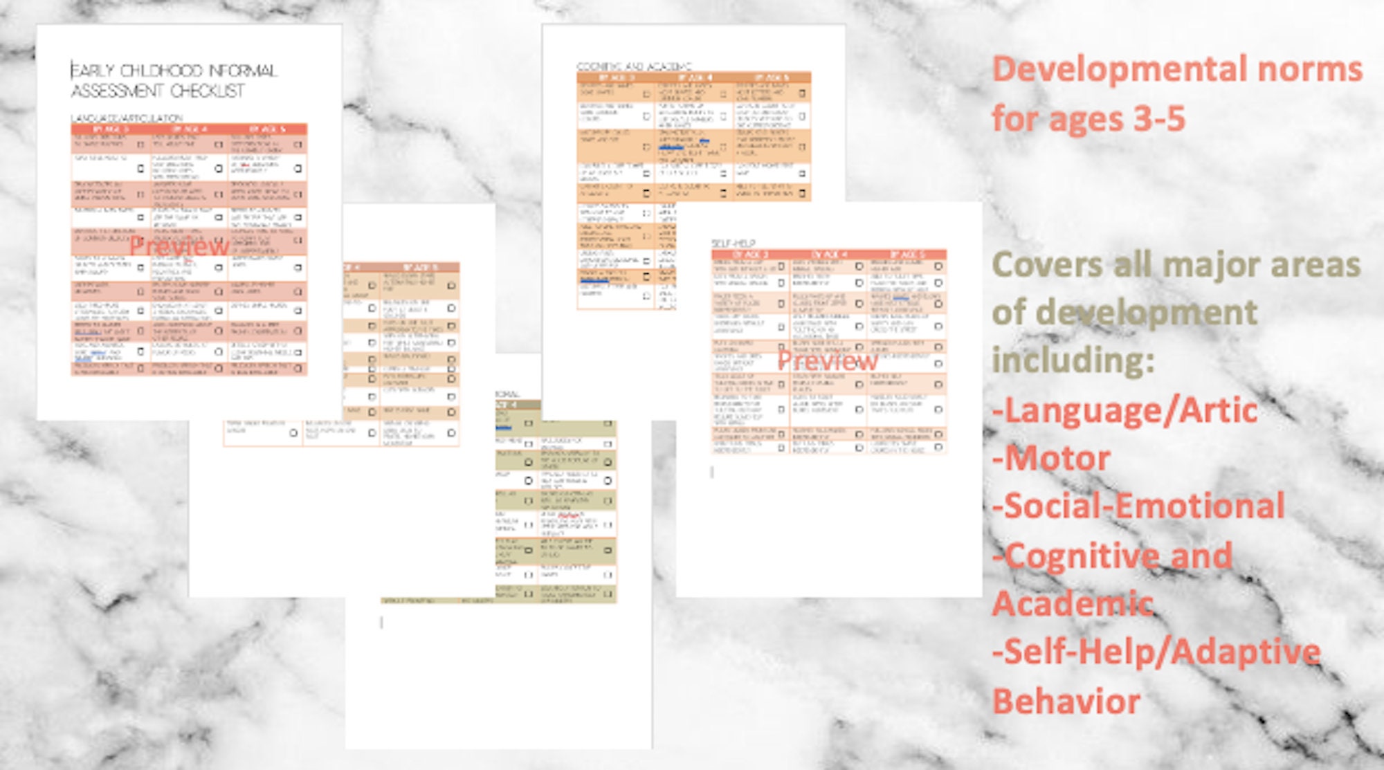 Developmental Milestones Checklist for MTSS, RTI, Special Education ...