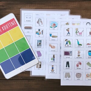 Daily Visual Schedule Cards [bundle PRINTABLE] Visual Aids for Behavior ...