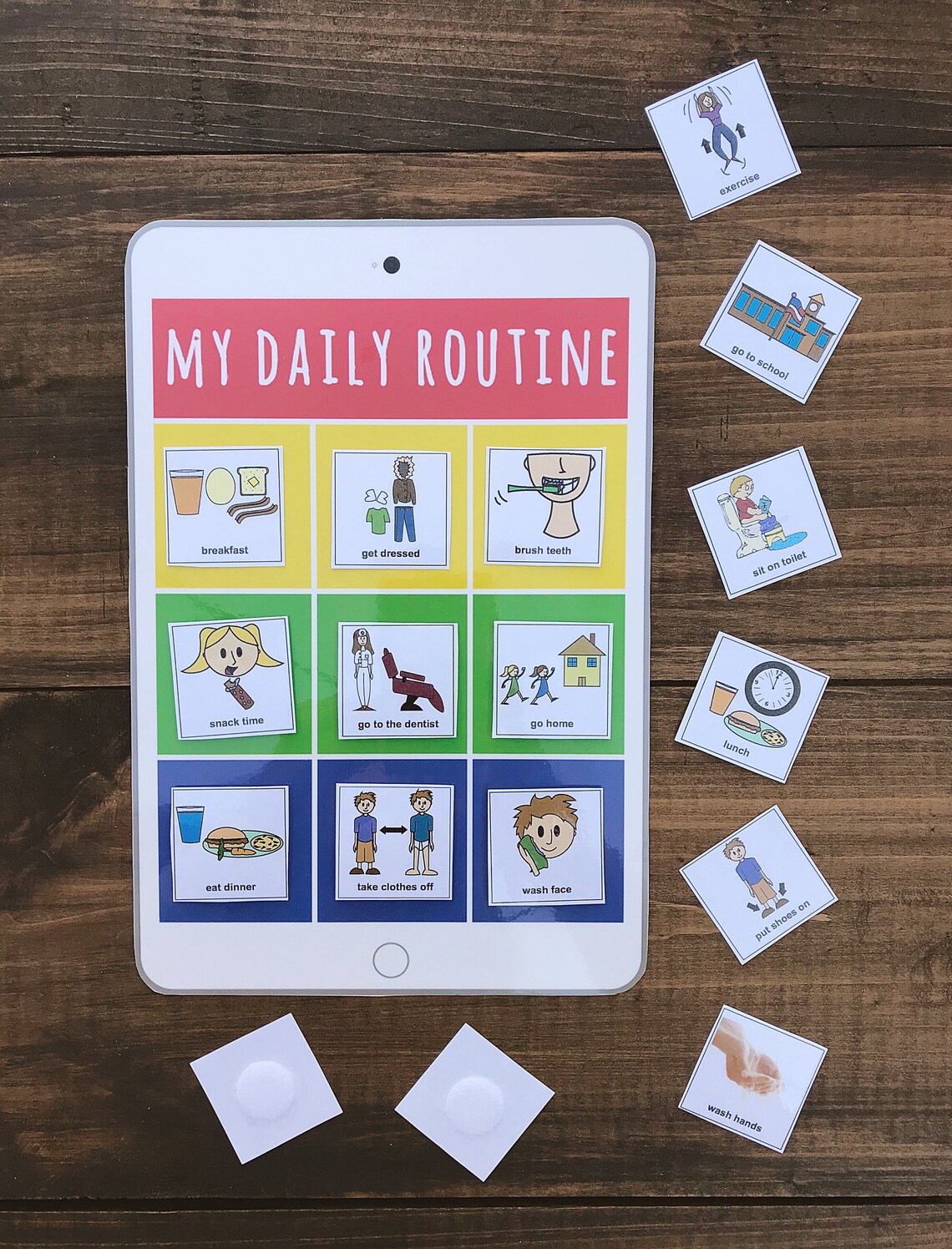 Daily Visual Schedule Cards [PRINTABLE] Visual Aids for Behavior ...