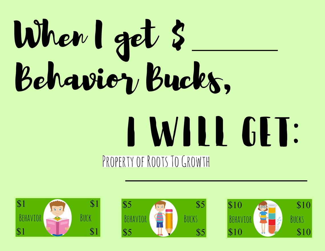 Behavior Bucks Classroom Management Game (token Economy System for ...