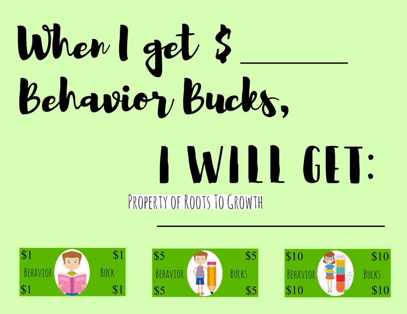 Behavior Bucks Classroom Management Game (token Economy System for ...