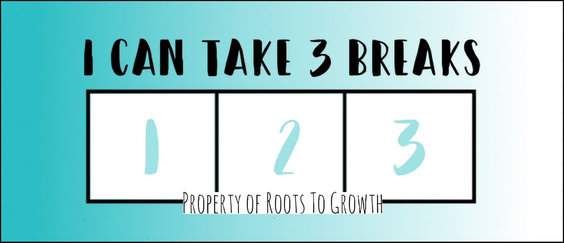 Break Cards [PRINTABLE] for Children With Autism, ADHD and Behavioral ...