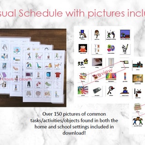 Daily Visual Schedule Cards [PRINTABLE] Visual Aids for Behavior ...