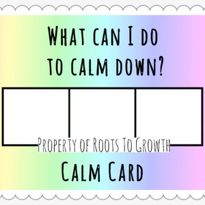 Calm Card Kit [PRINTABLE] for Sensory Processing, Autism, and Behavior ...