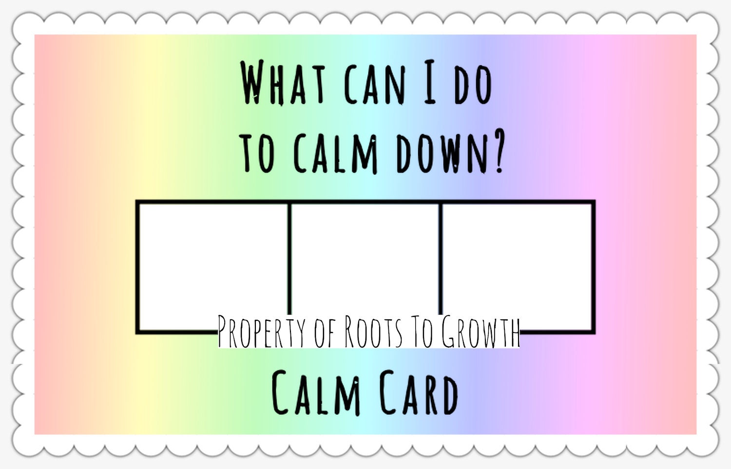 Calm Card Kit [PRINTABLE] for Sensory Processing, Autism, and Behavior ...