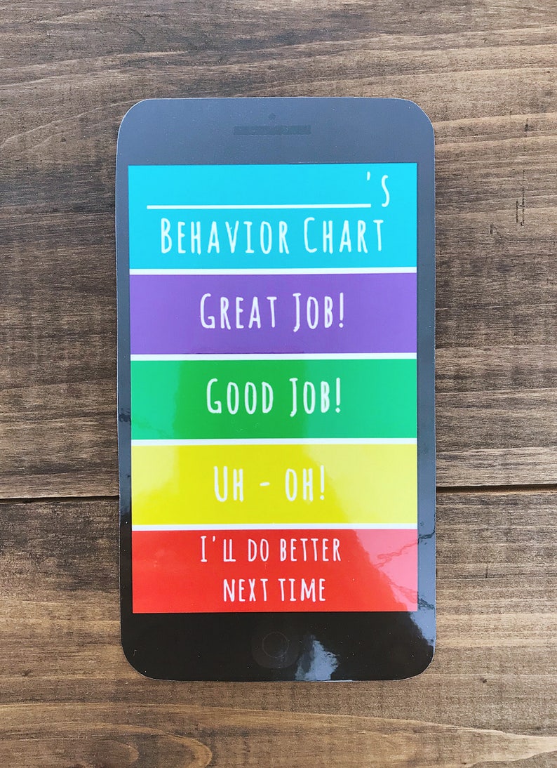 Smartphone Behavior Chart [PRINTABLE] - Etsy