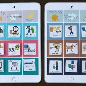 Visual Schedule Printable BUNDLE With PECS Divided by Time of Day ...