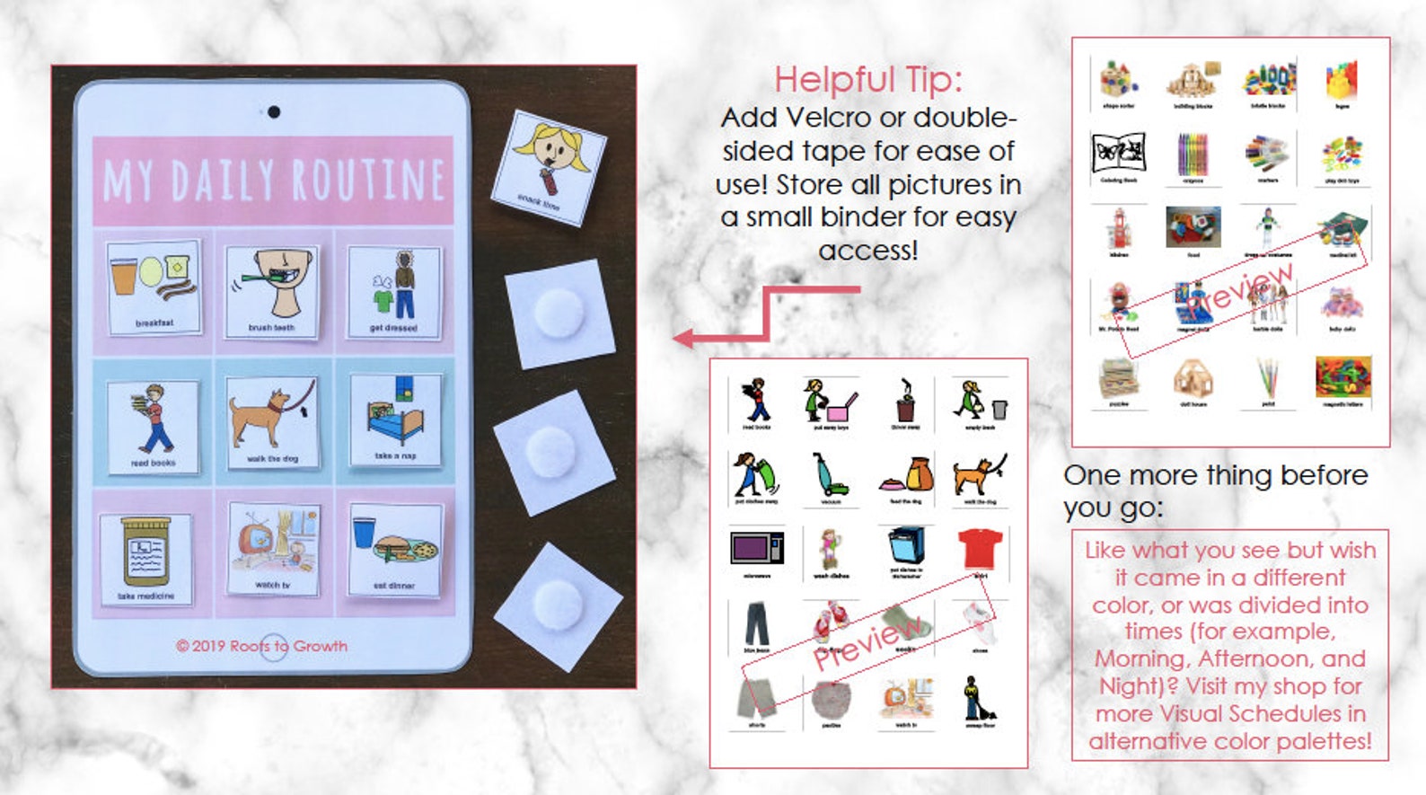 Daily Visual Schedule Cards [bundle PRINTABLE] Visual Aids for Behavior ...