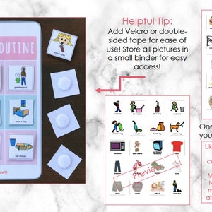 Daily Visual Schedule Cards [bundle PRINTABLE] Visual Aids for Behavior ...