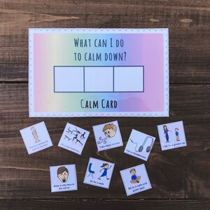 Calm Card Kit [PRINTABLE] for Sensory Processing, Autism, and Behavior ...
