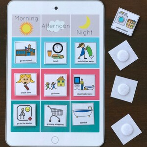 Visual Schedule Printable BUNDLE With PECS Divided by Time of Day ...