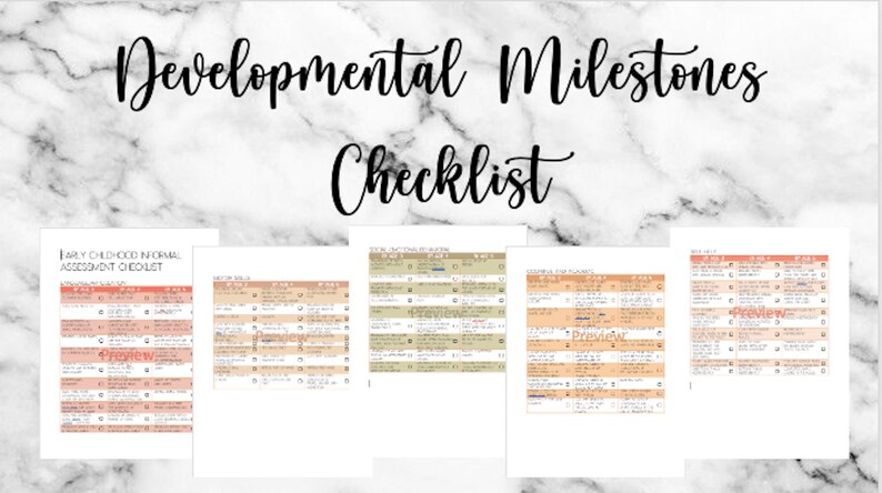 Developmental Milestones Checklist for MTSS, RTI, Special Education ...