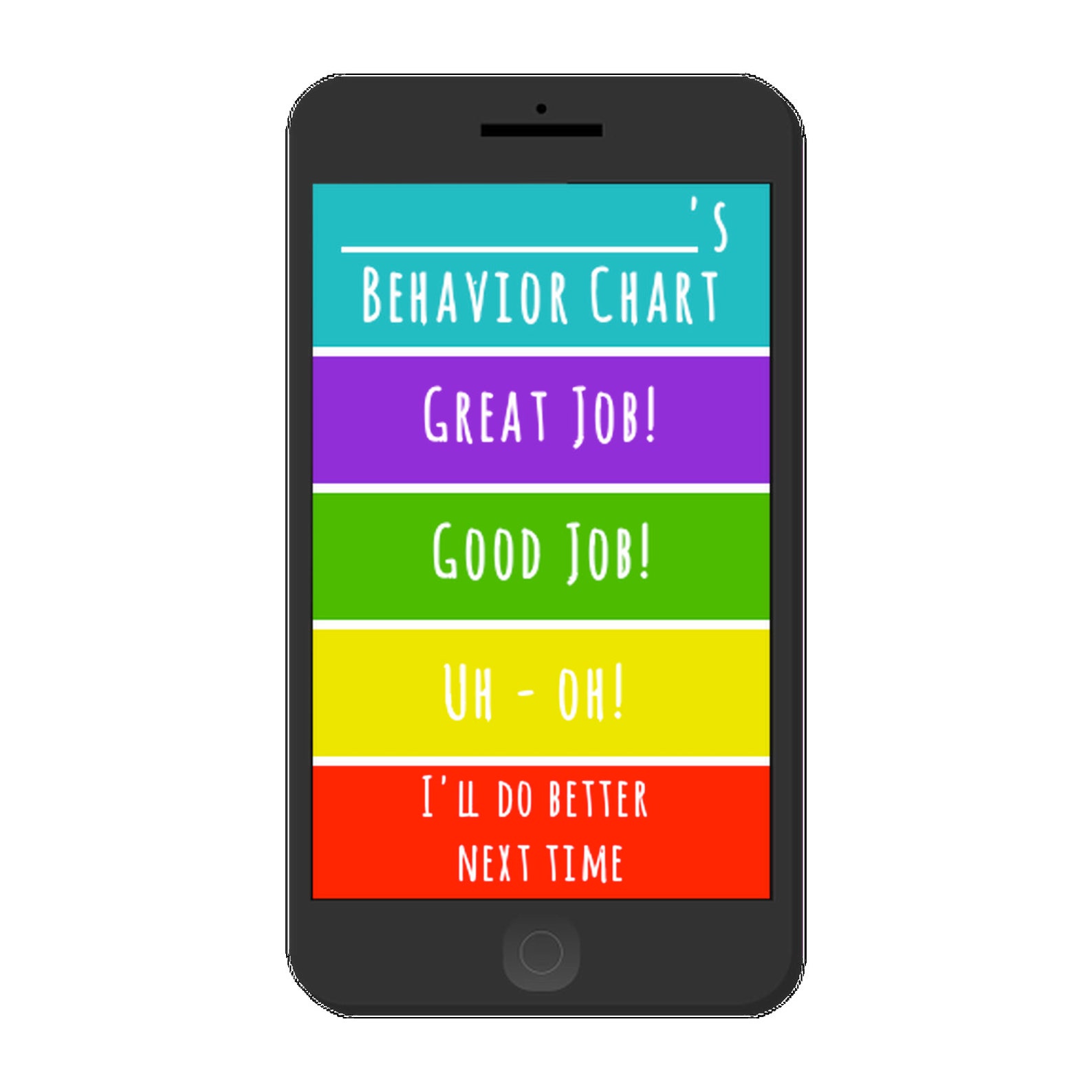 Smartphone Behavior Clip Chart for Classroom Management BUNDLE (pastel ...