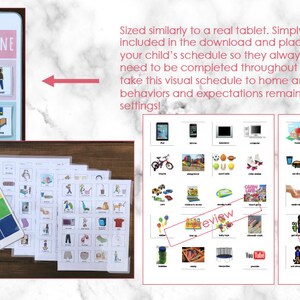 Daily Visual Schedule Cards [bundle PRINTABLE] Visual Aids for Behavior ...