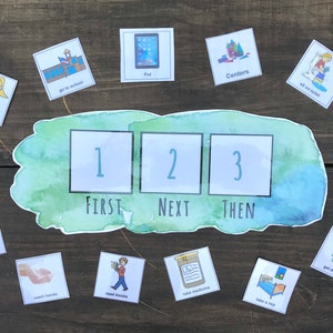 First-then Board With Pictures of Rewards Included [PRINTABLE] Working ...