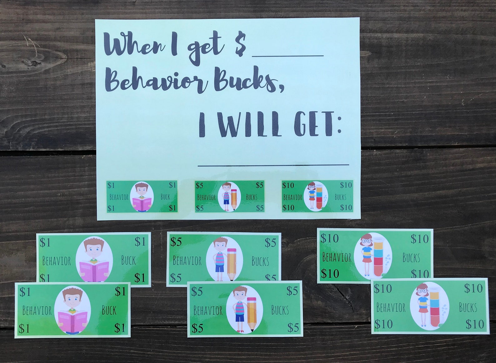 Behavior Bucks Classroom Management Game (token Economy System for ...