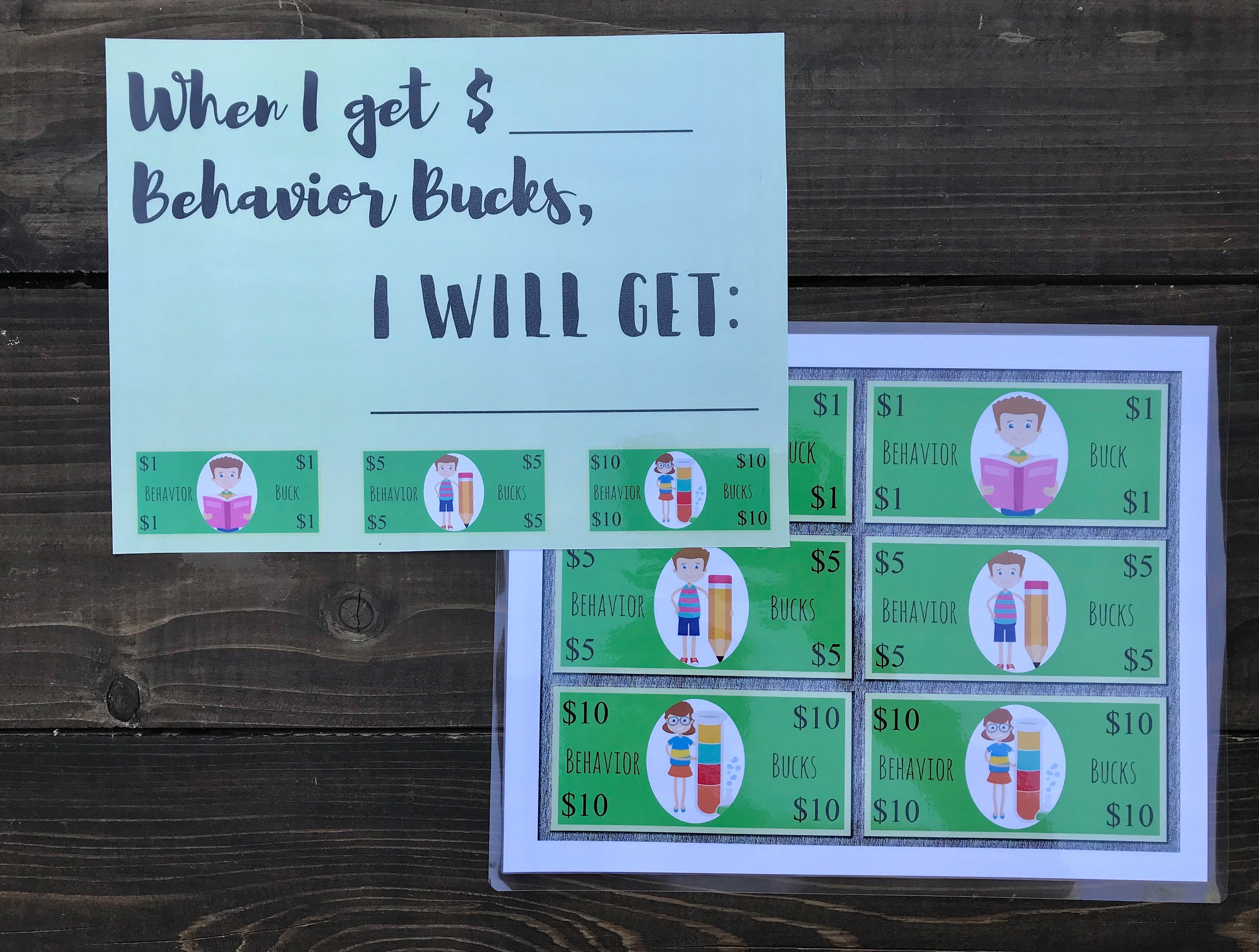 Behavior Bucks Classroom Management Game token Economy System for ...