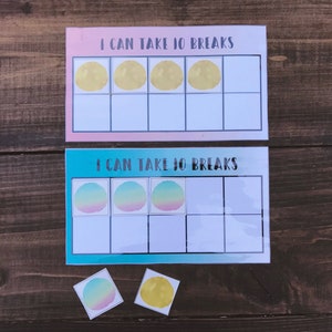 Break Cards [PRINTABLE] for Children With Autism, ADHD and Behavioral ...