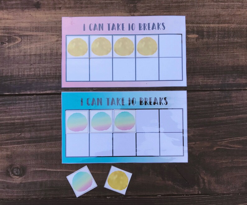 Break Cards [PRINTABLE] for Children With Autism, ADHD and Behavioral ...