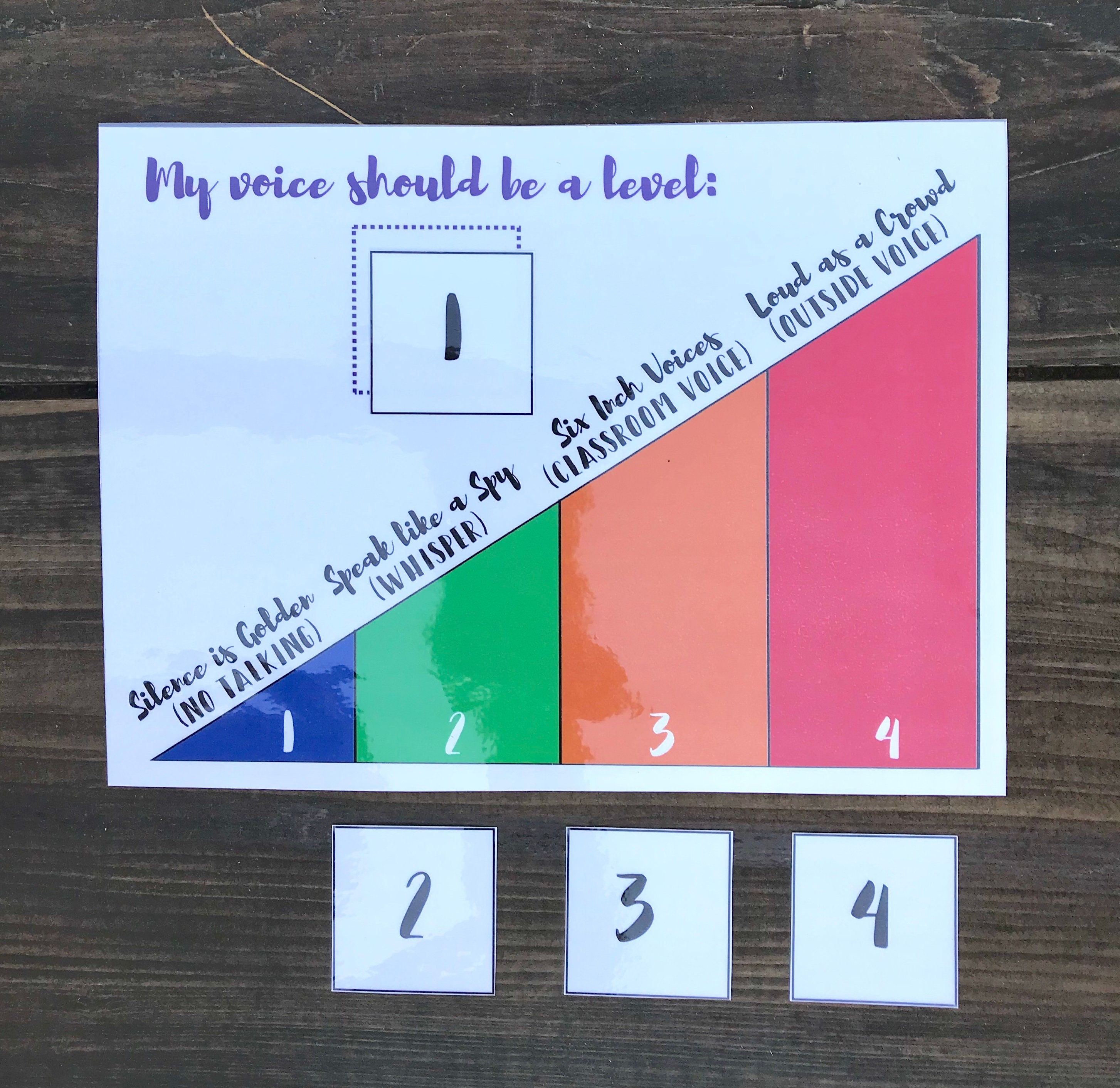 Classroom Management: Voice Level Visuals [PRINTABLES] - Etsy