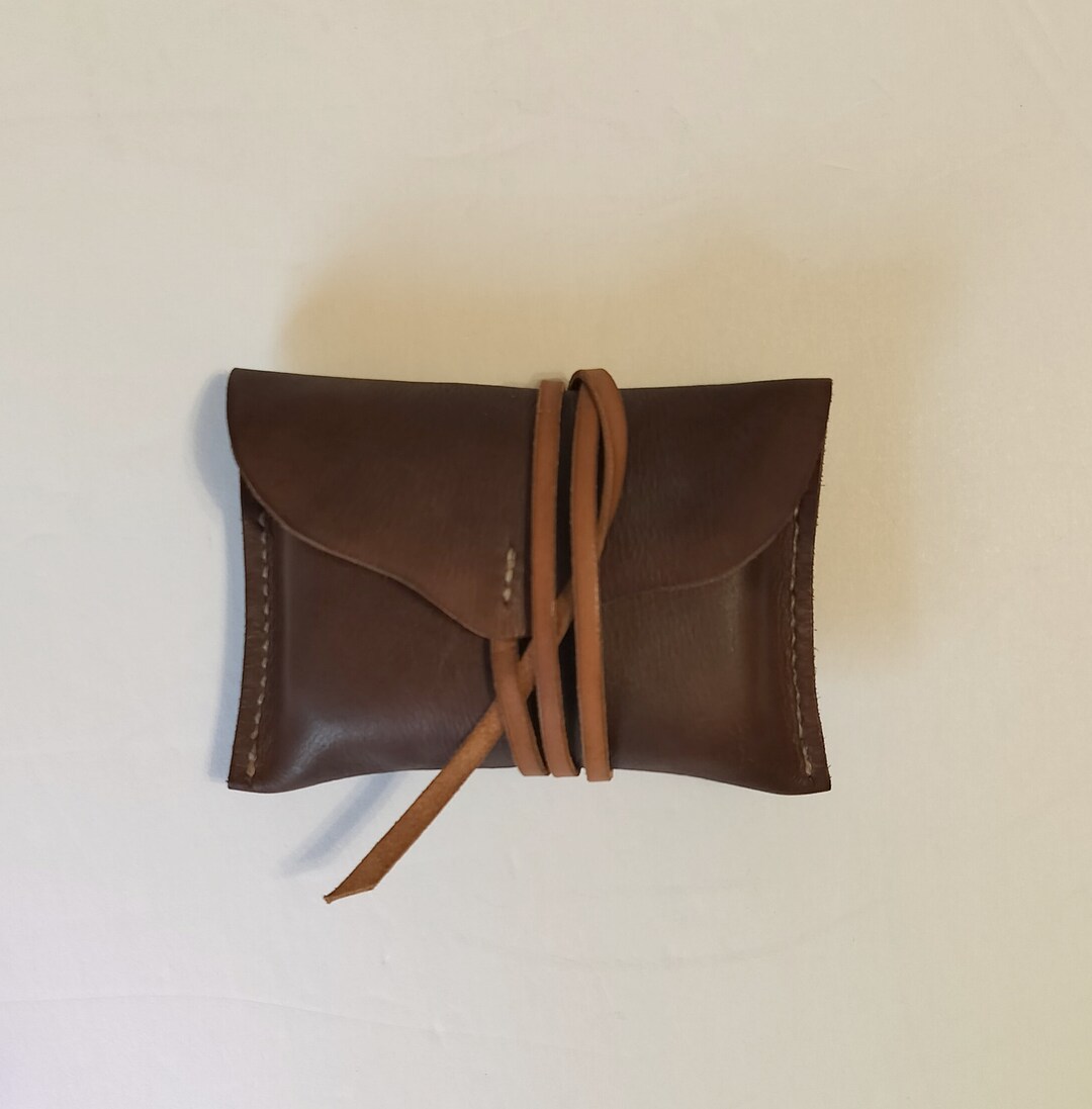 Handmade Leather Pouch for A Hinged Tin Container - Etsy