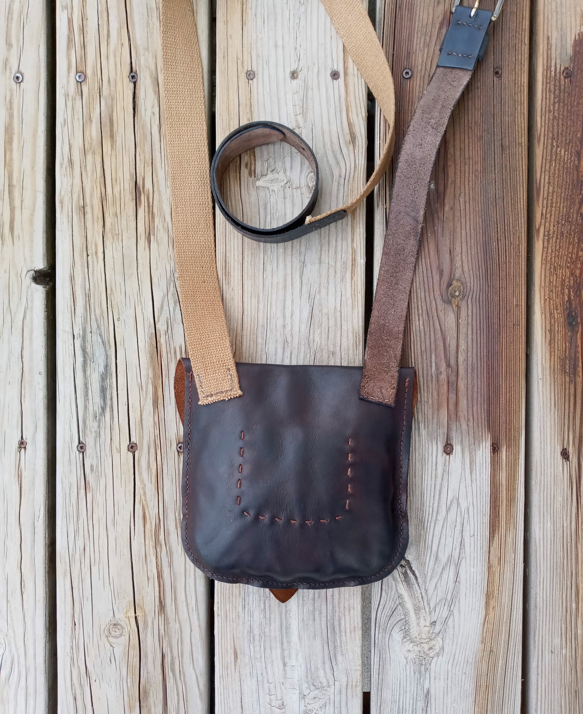 Handmade Leather Hunting or Shooting Bag 113, Muzzleloading ...