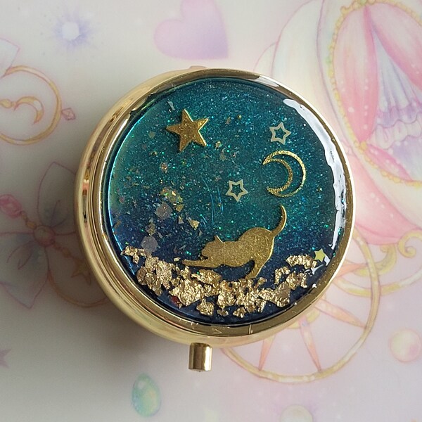Cat Compact Mirror - Etsy