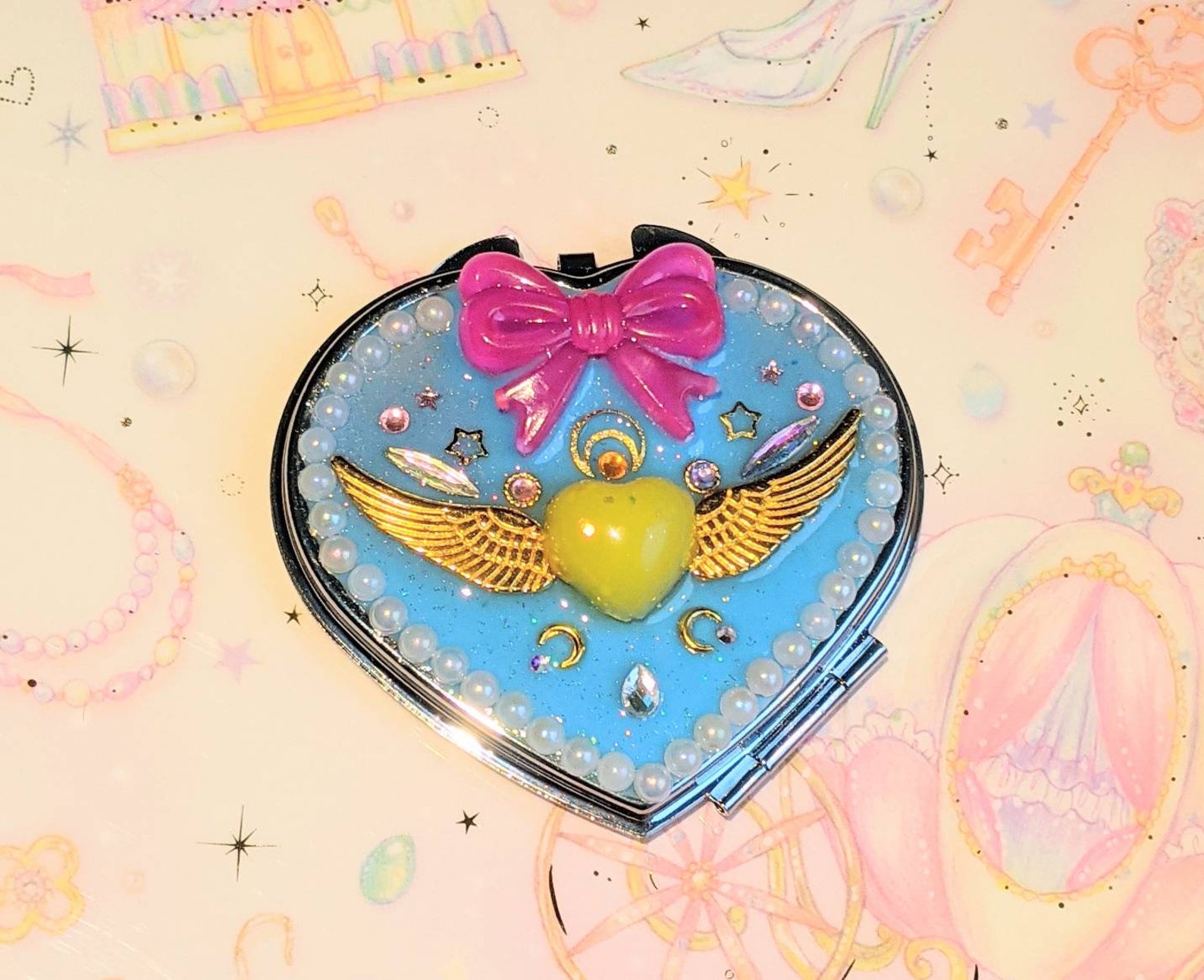 Kawaii Magical Girl Compact Mirror - Etsy