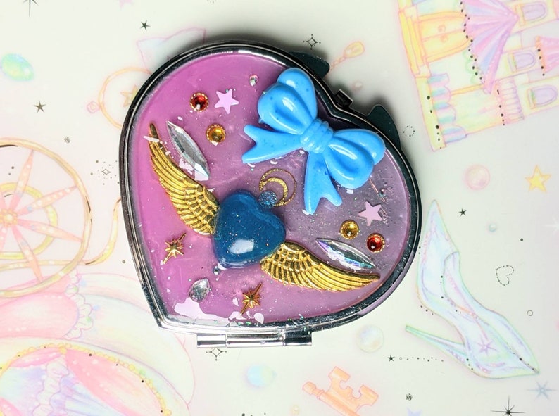 Kawaii Magical Girl Compact Mirror - Etsy UK