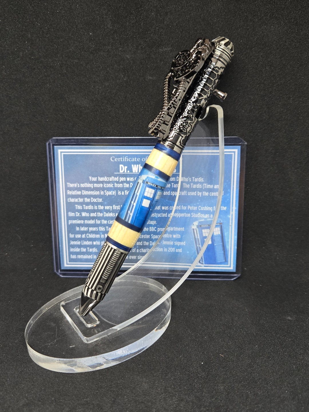 Steampunk Click Pen With Wood From Dr. Who's Tardis, Includes COA - Etsy