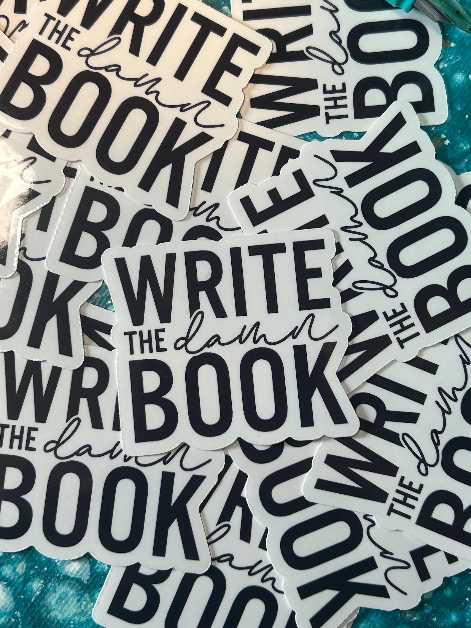Write the Damn Book Quote Sticker | Gift for Writers and Authors - Etsy