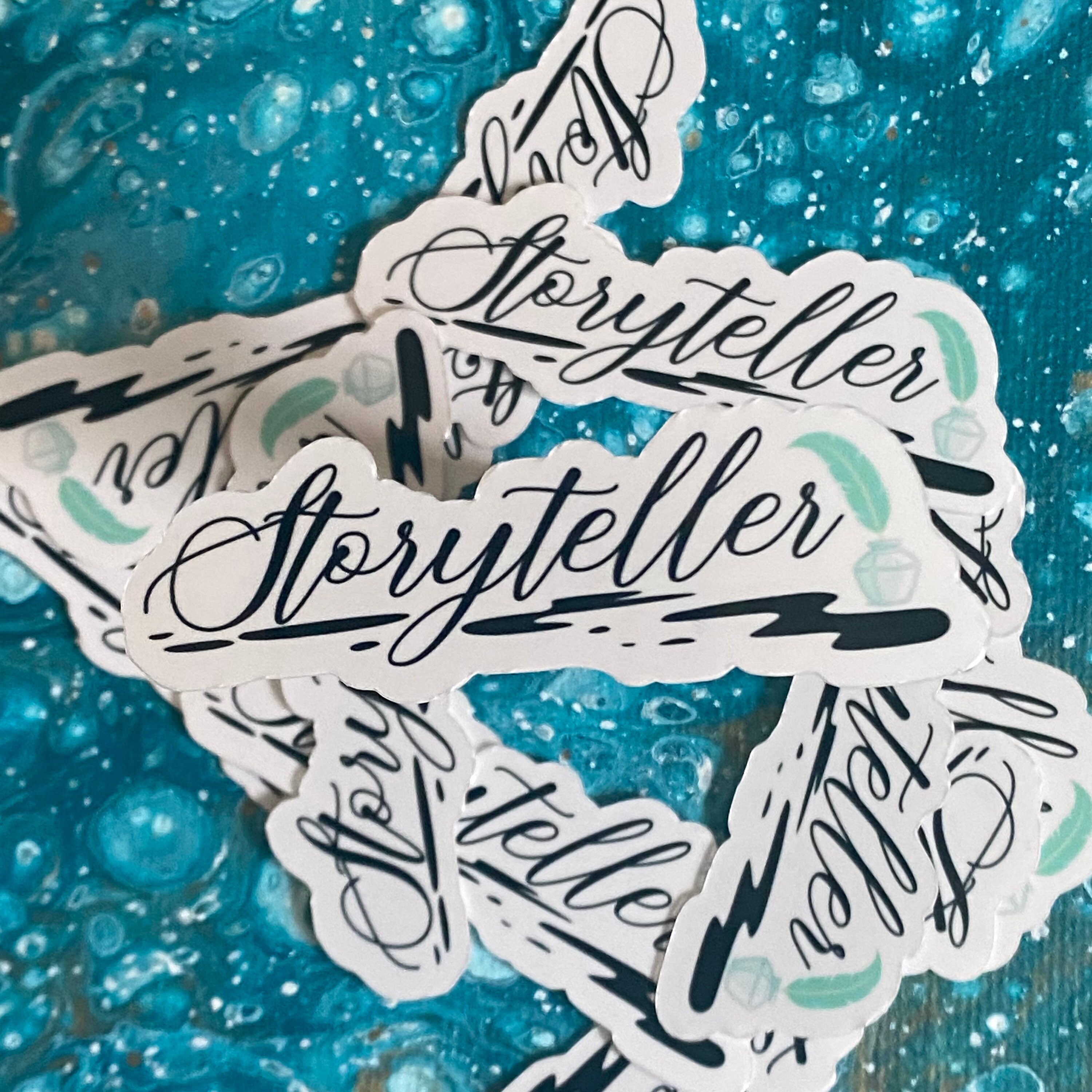 Storyteller Quill and Ink Quote Sticker Gifts for Writers and | Etsy